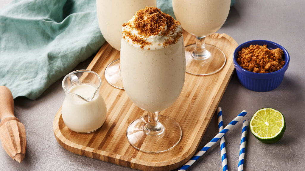 Homemade Key Lime Milkshake - Milk