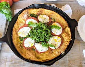 Cheesy Dutch Baby Pancake Caprese - Milk