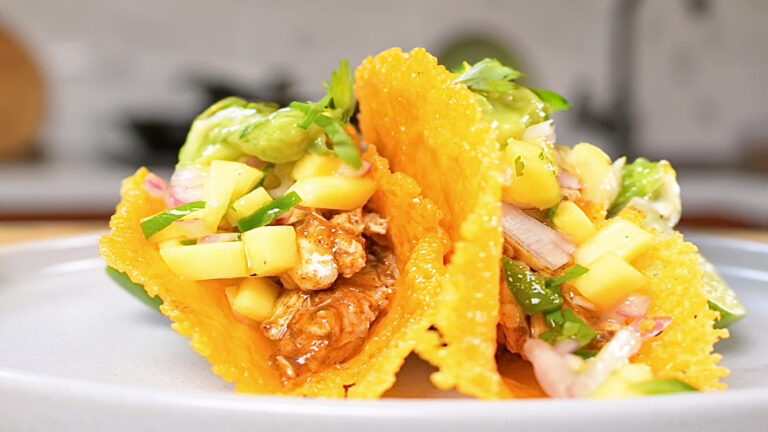 Crispy Cheese Shell Tacos - Milk